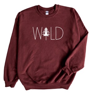 Pine Tree Sweatshirt | Evergreen Trees | Wild Sweater Gift for Nature ...