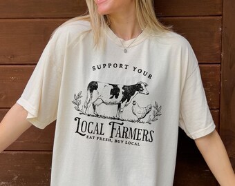 Vintage Farming Nature Inspired Comfort Colors Tee Unisex Gift Rustic ...