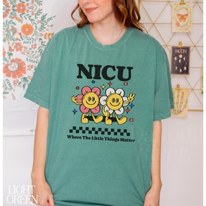 NICU Nurse Shirt in Comfort Colors, Neonatal ICU Squad Tshirt, Neotalal ...