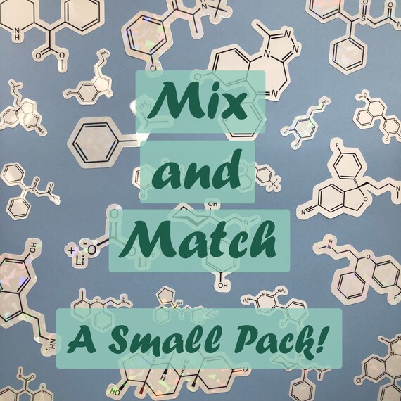 Chemical Structures Mix and Match Small Pack | Etsy
