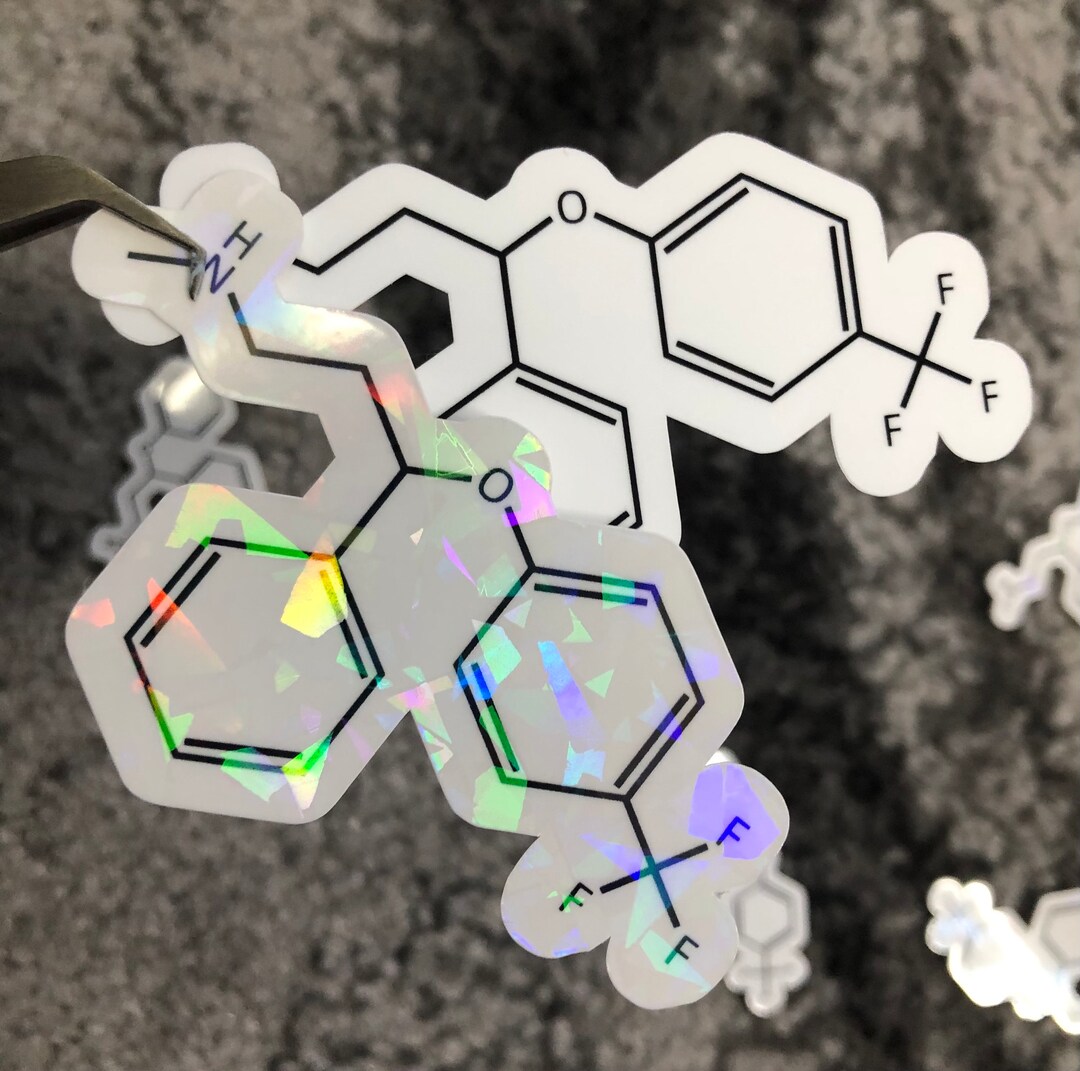 Prozac fluoxetine Chemical Structure Sticker Waterproof Decal Laptop ...