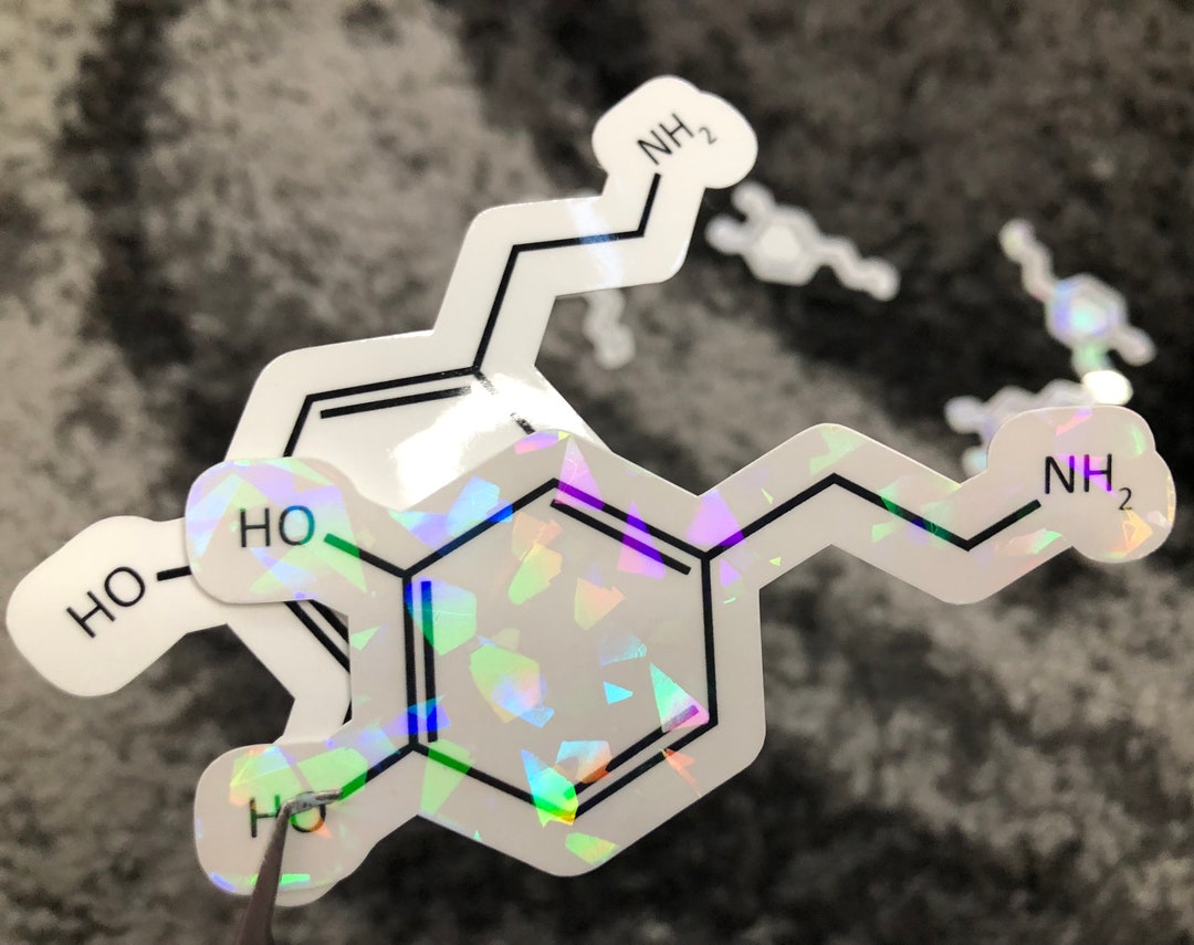 Dopamine Chemical Structure Sticker | Waterproof | Decal | Laptop ...