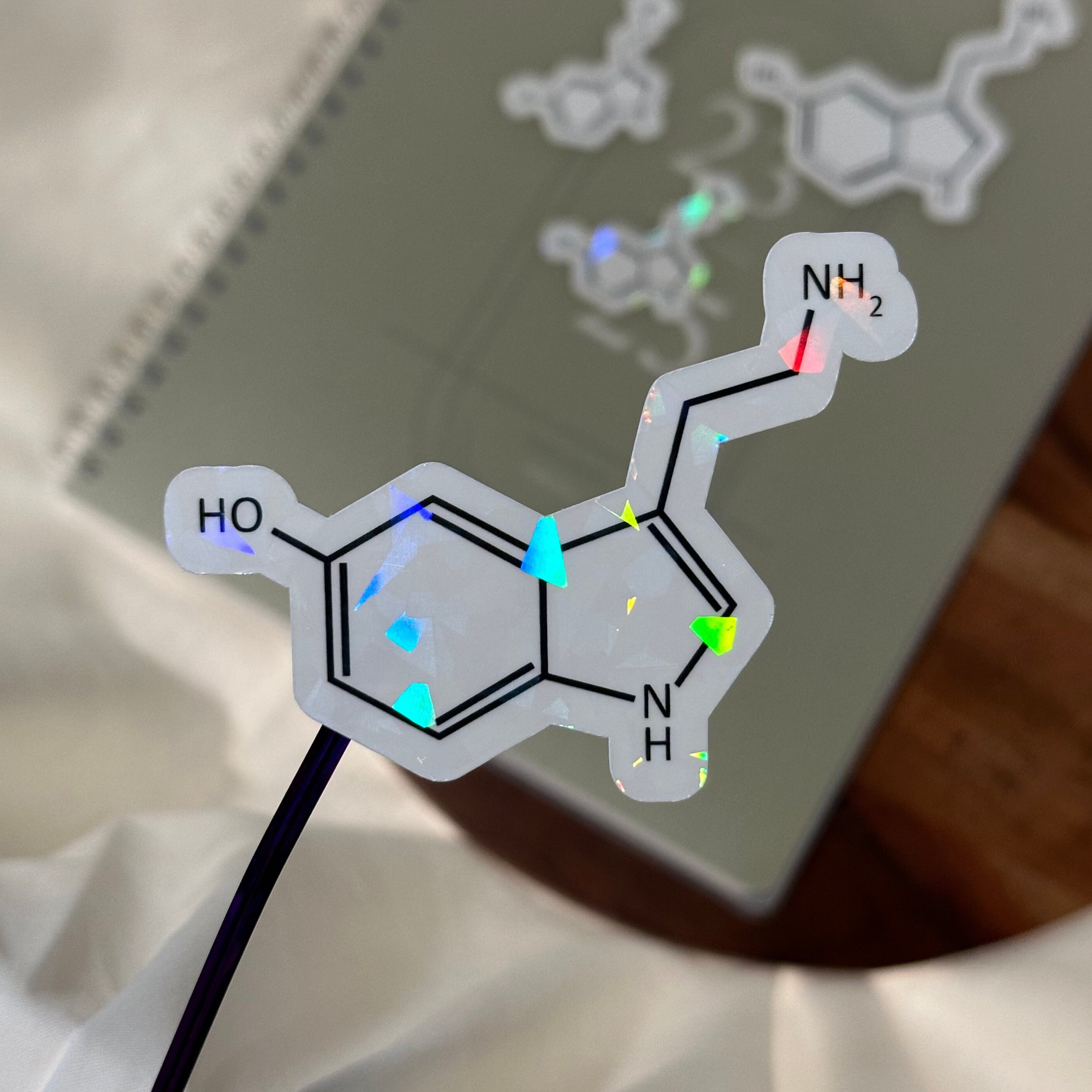 Serotonin Chemical Structure 3d