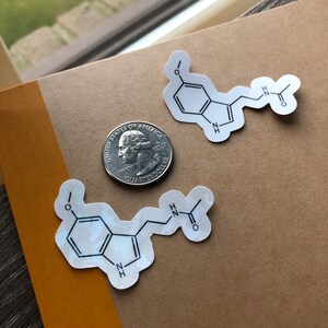 Melatonin Chemical Structure Sticker Waterproof Decal - Etsy