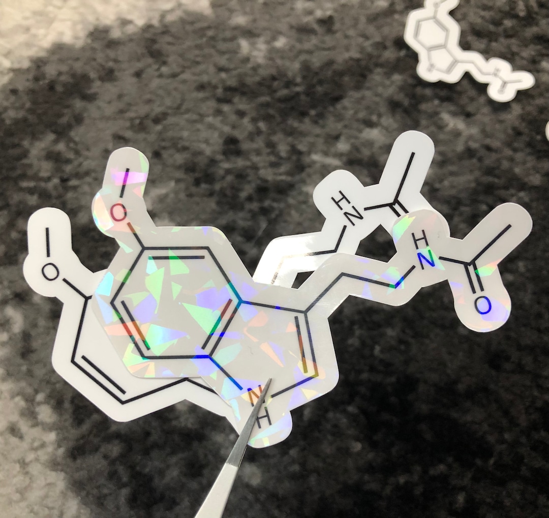 Melatonin Chemical Structure Sticker Waterproof Decal - Etsy
