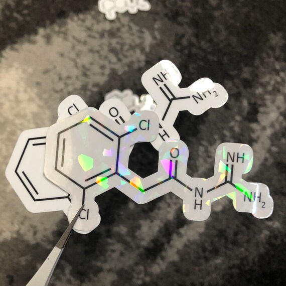 Intuniv guanfacine Chemical Structure Sticker Waterproof | Etsy