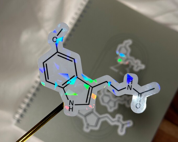 Melatonin Chemical Structure Sticker Waterproof Decal Laptop Sticker ...