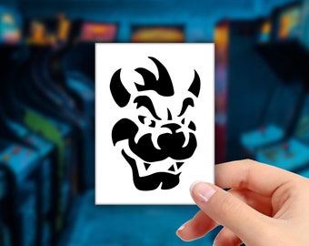 Super Mario Bros Inspired Bowser Vinyl Decal - Etsy