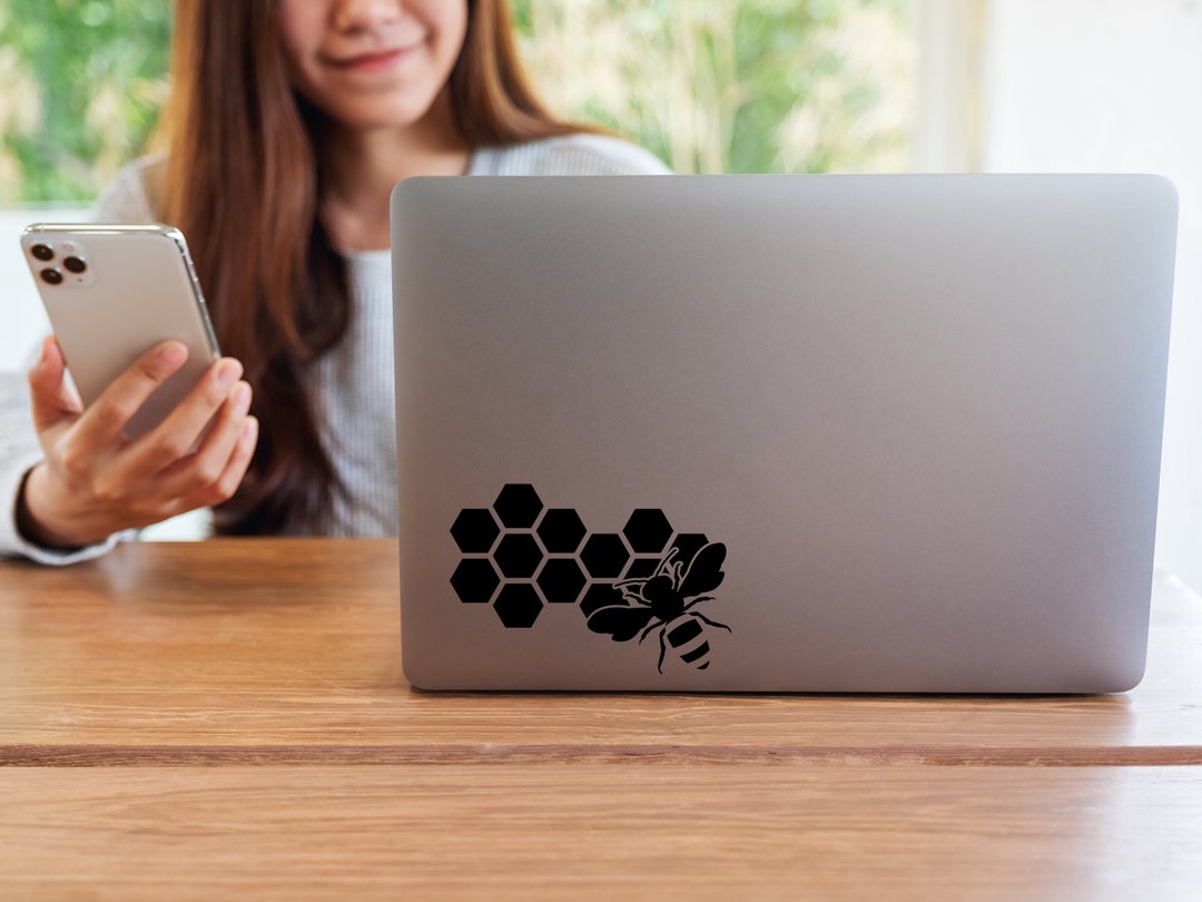 Honey Bee & Honeycomb Vinyl Decal Sticker - Etsy
