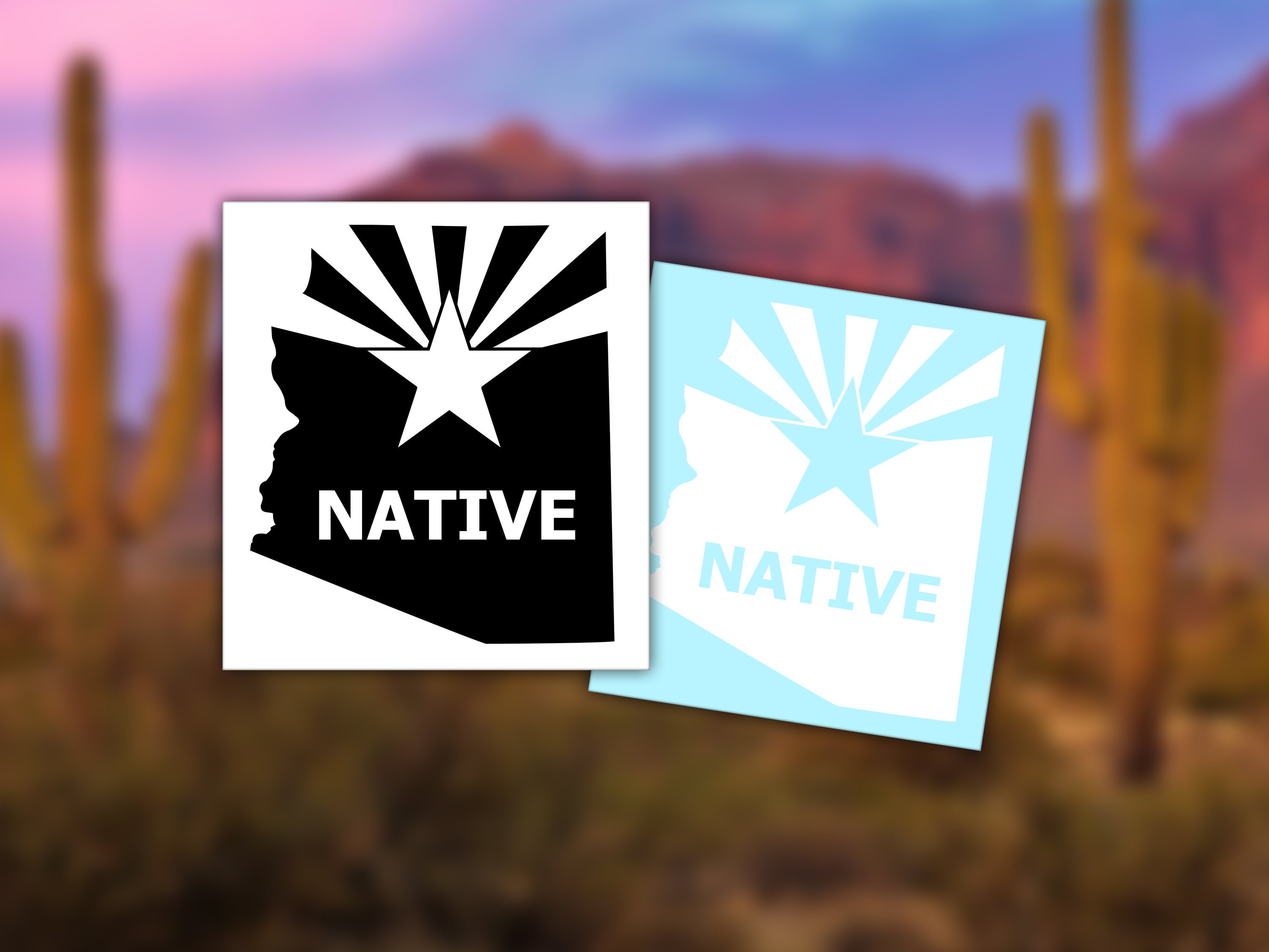 Arizona Native Vinyl Decal Sticker, Car Decals, Arizona Gifts, Phoenix ...