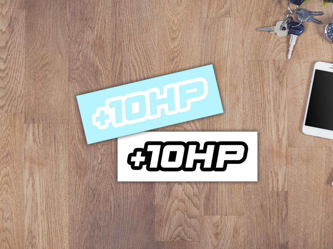 10 Horsepower Vinyl Decal Sticker, Car Enthusiasts, Tuner Cars - Etsy