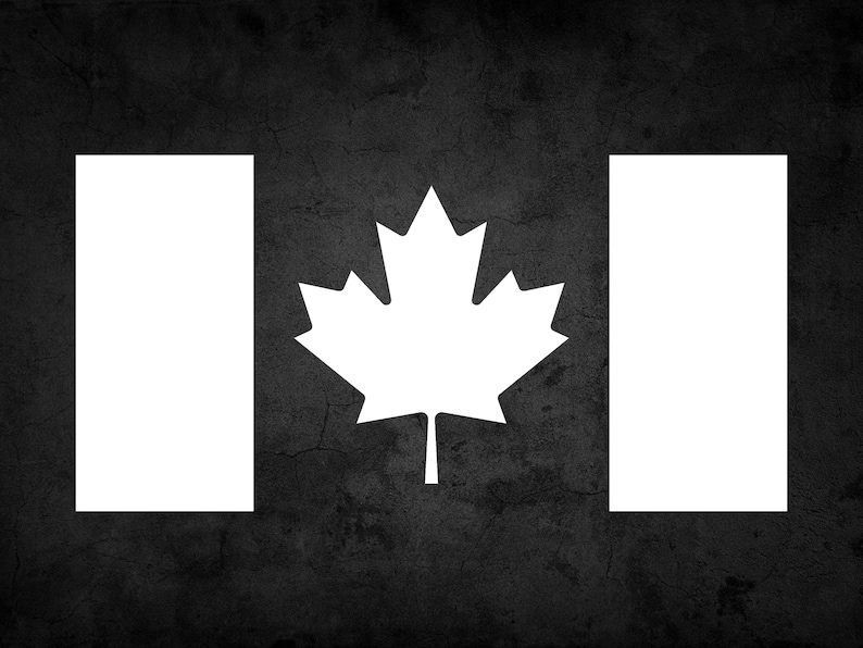Canadian Flag Vinyl Decal Sticker Patrotic Decals Bumper - Etsy