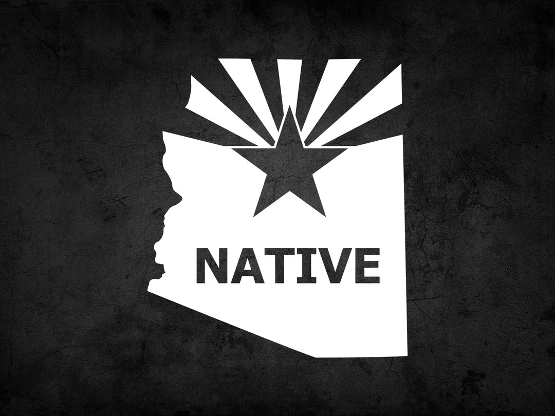 Arizona Native Vinyl Decal Sticker, Car Decals, Arizona Gifts, Phoenix ...