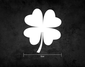 Four Leaf Clover Vinyl Decal - Etsy