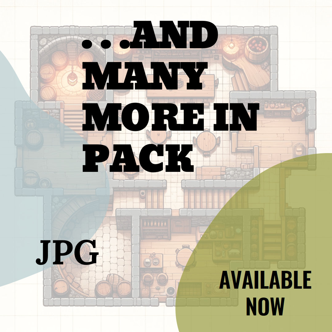 Digital Tavern Maps for Table Top, RPG Gaming Accessory, Fantasy ...