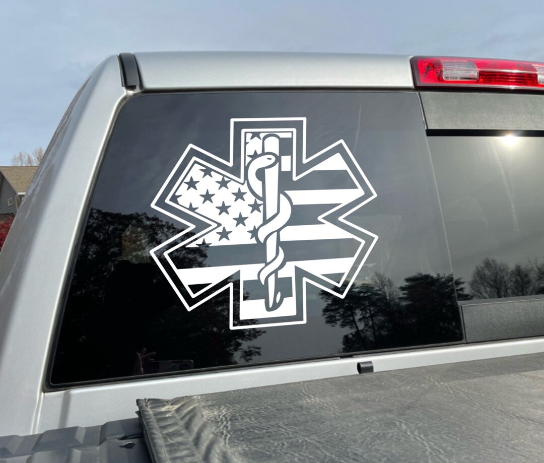 EMS, EMT, Paramedic Car/truck Window Decal, Nurse, Doctor, Healthcare ...