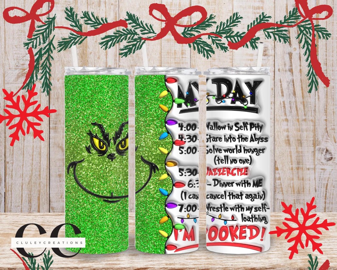 Grinchmas List, so Many Things to Do, Grinch Tumbler, Holiday Season - Etsy
