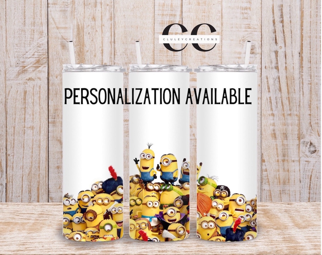 20oz Minion Tumbler, Minions Design, Personalized Minions, Kids Design ...