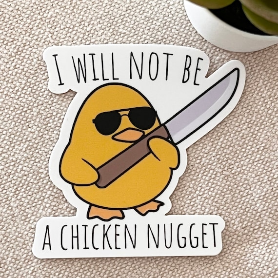 Chicken Sticker Chicken Nugget Sticker Water Bottle | Etsy