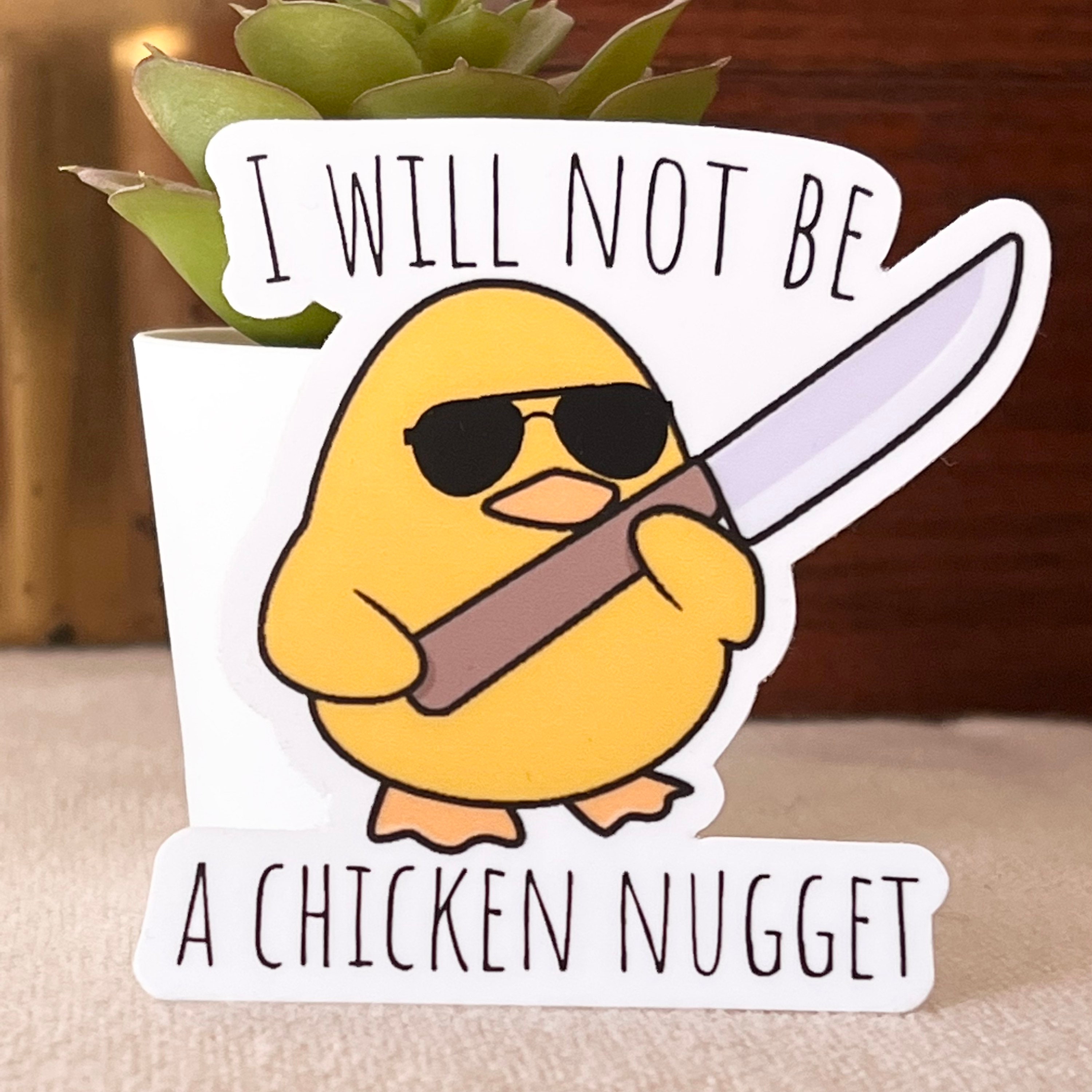 Chicken Sticker Chicken Nugget Sticker Water Bottle | Etsy