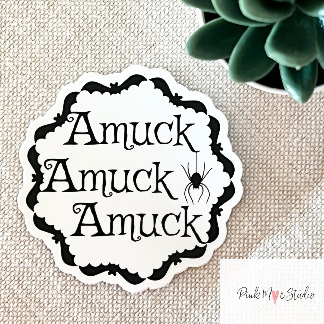 Hocus Pocus Sticker Halloween Sticker Amuck Sticker - Etsy