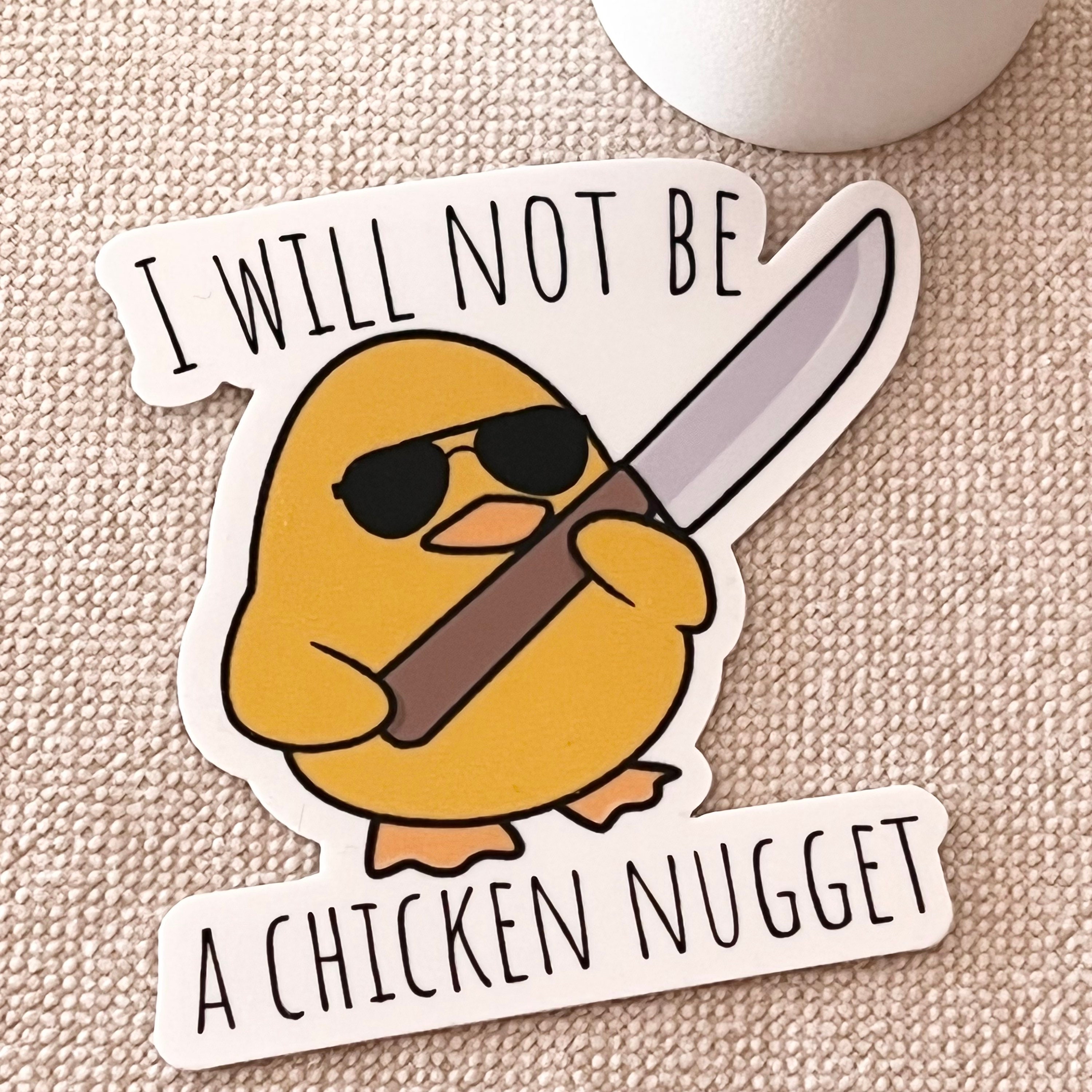 Chicken Sticker Chicken Nugget Sticker Water Bottle | Etsy