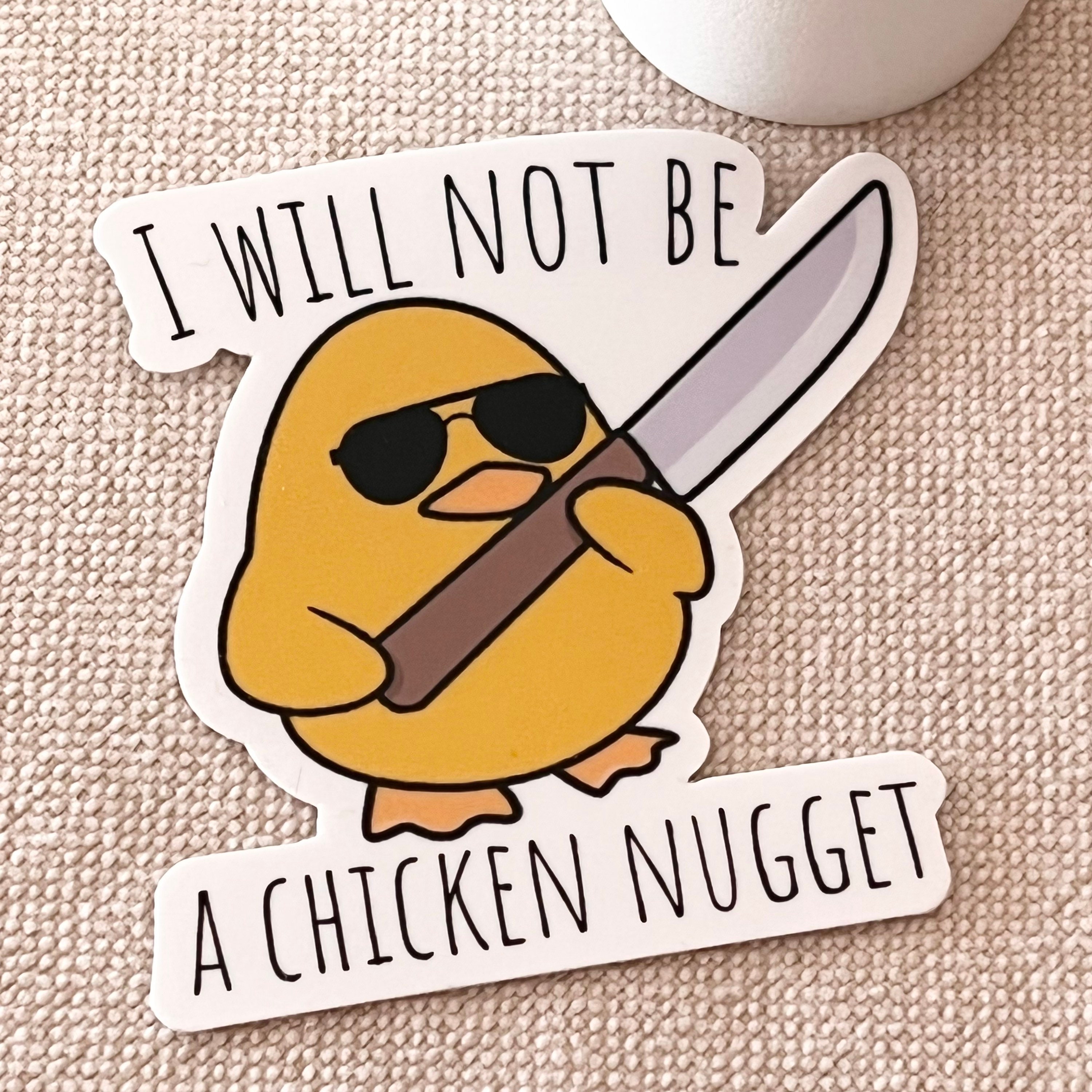 Chicken Sticker Chicken Nugget Sticker Water Bottle | Etsy