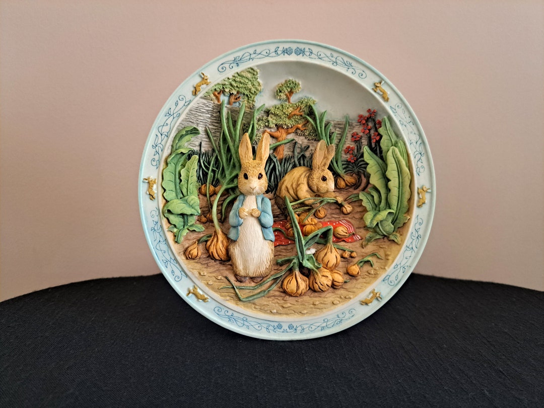 Vintage Beatrix Potter Peter Rabbit Musical Collector's Plate - Etsy