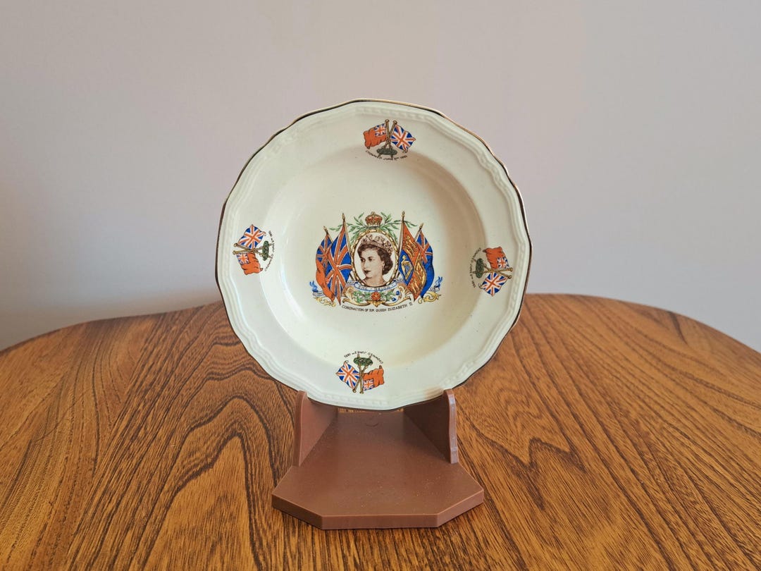 Queen Elizabeth II Coronation Alfred Meakin 5" Collector's Dishes - Etsy