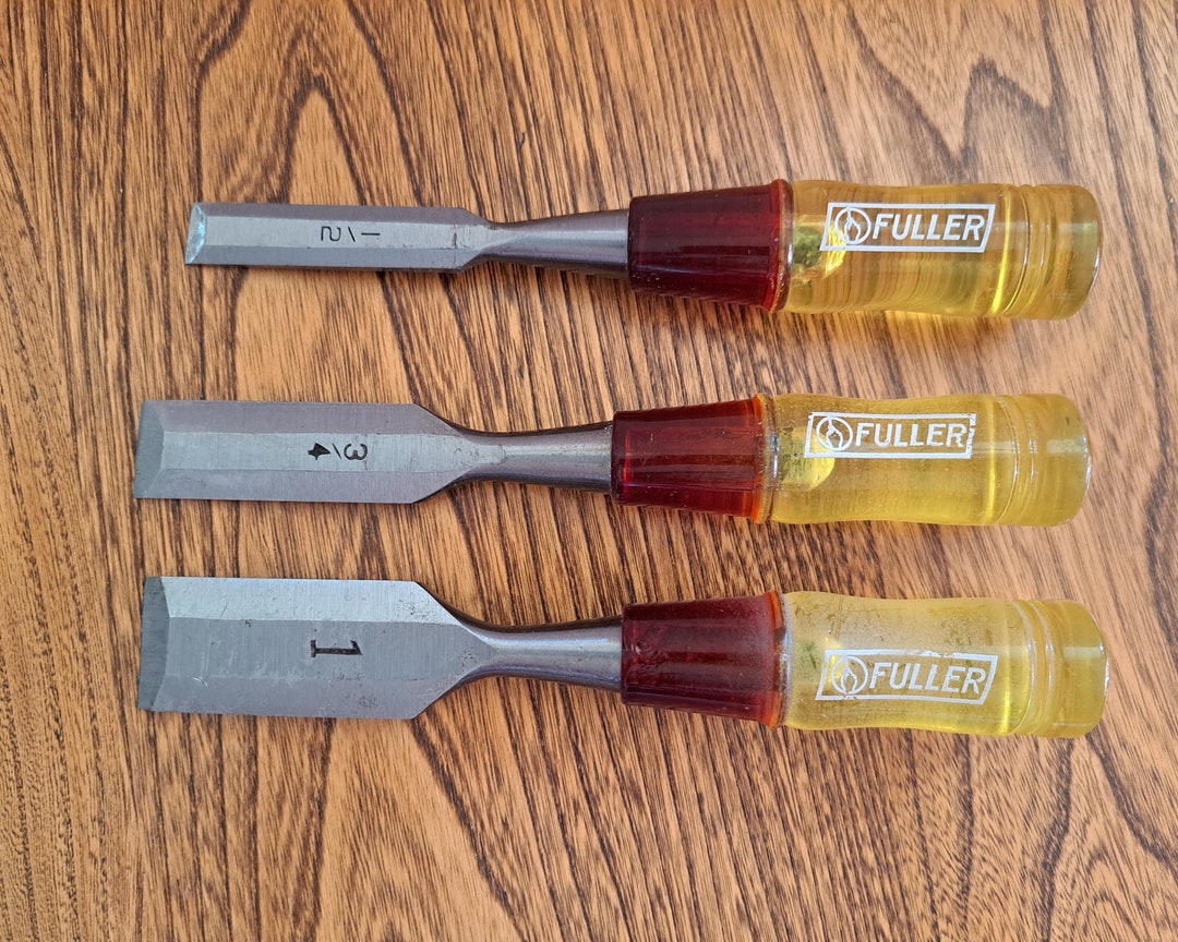 Vintage Fuller 3-pc Wood Chisel Set Handyman - Etsy