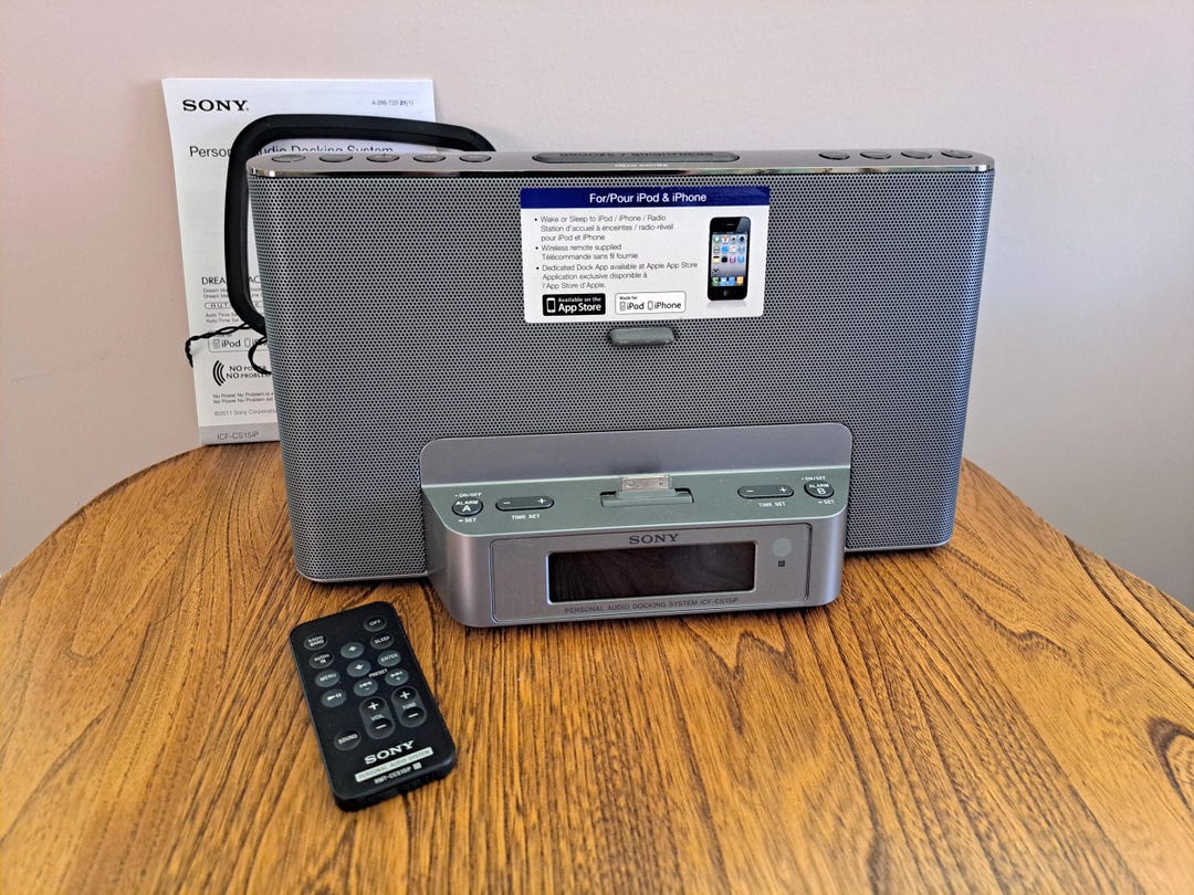 Sony Icf-cs15ip Personal Apple Audio Docking System - Etsy