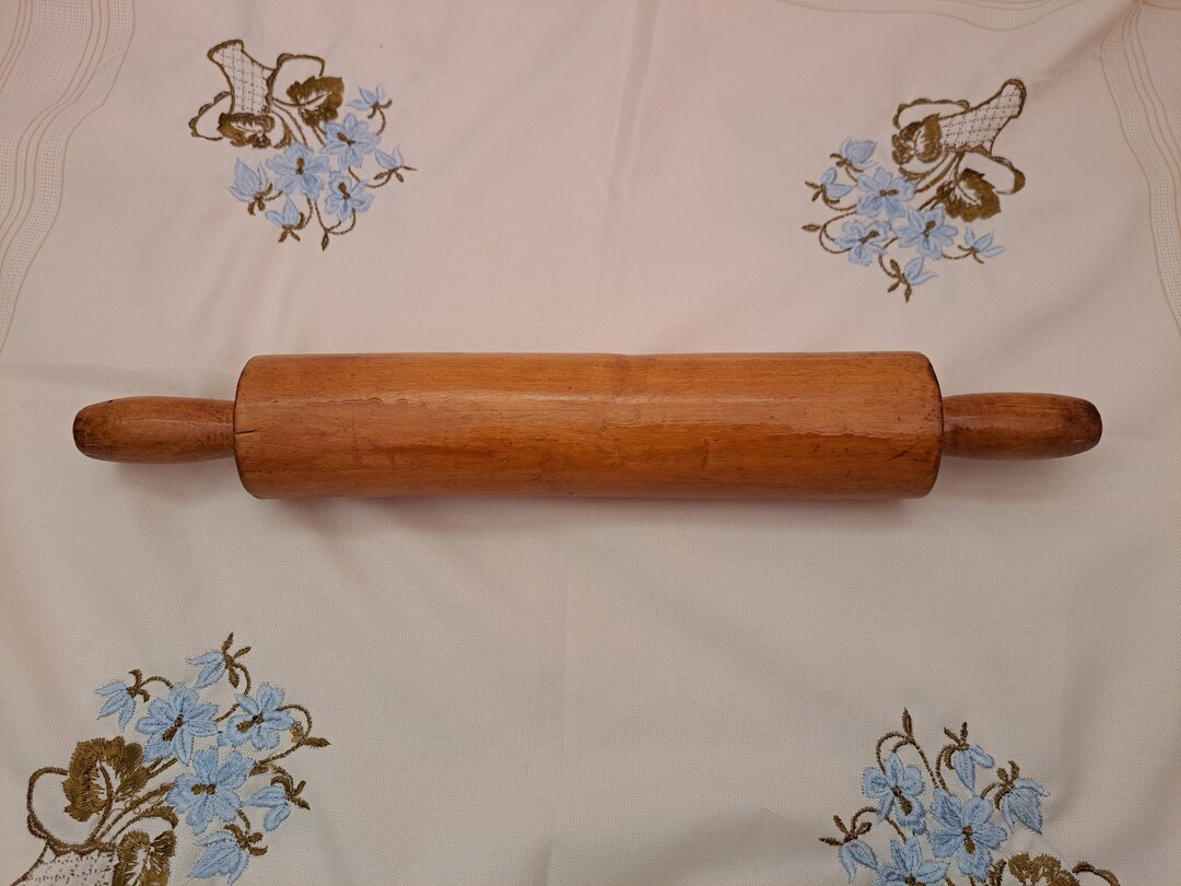 Vintage Large Wooden Rolling Pin - Etsy