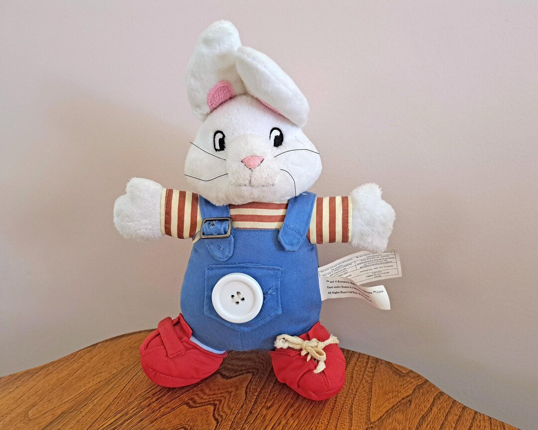 Vintage Max & Ruby 12 Practice Makes Perfect Max Plush Bunny - Etsy