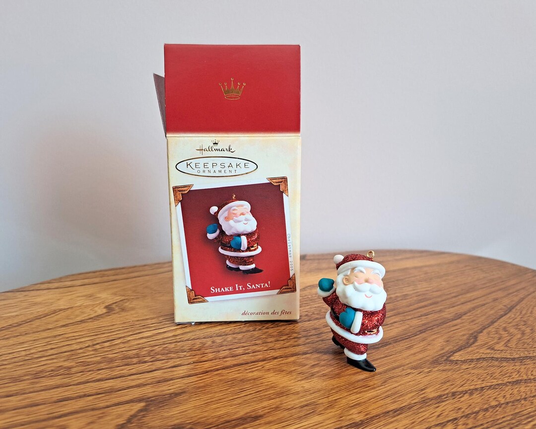 Vintage Hallmark Keepsake Shake It Santa Christmas Ornament Boxed - Etsy
