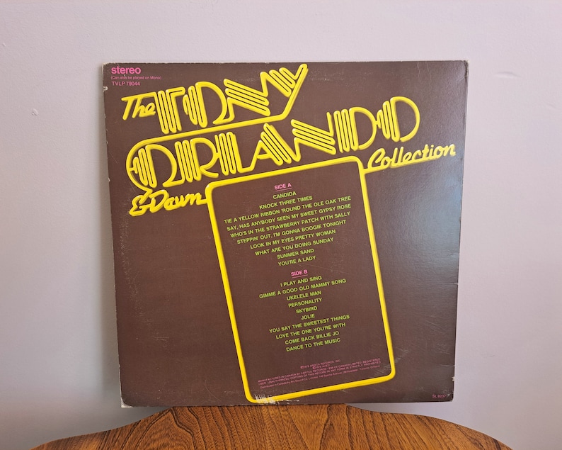 The Tony Orlando & Dawn Collection 1979 Vinyl LP Record Album - Etsy