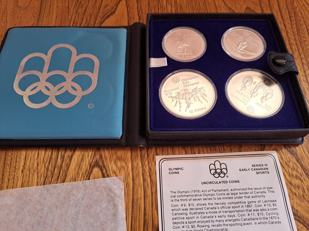 1976 Silver Olympic Coin Set Series III With Case & COA - Etsy