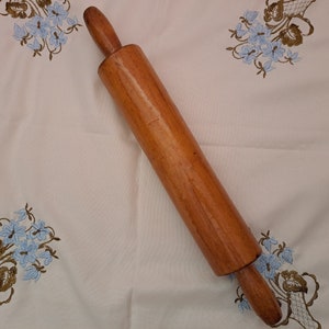 Vintage Large Wooden Rolling Pin - Etsy