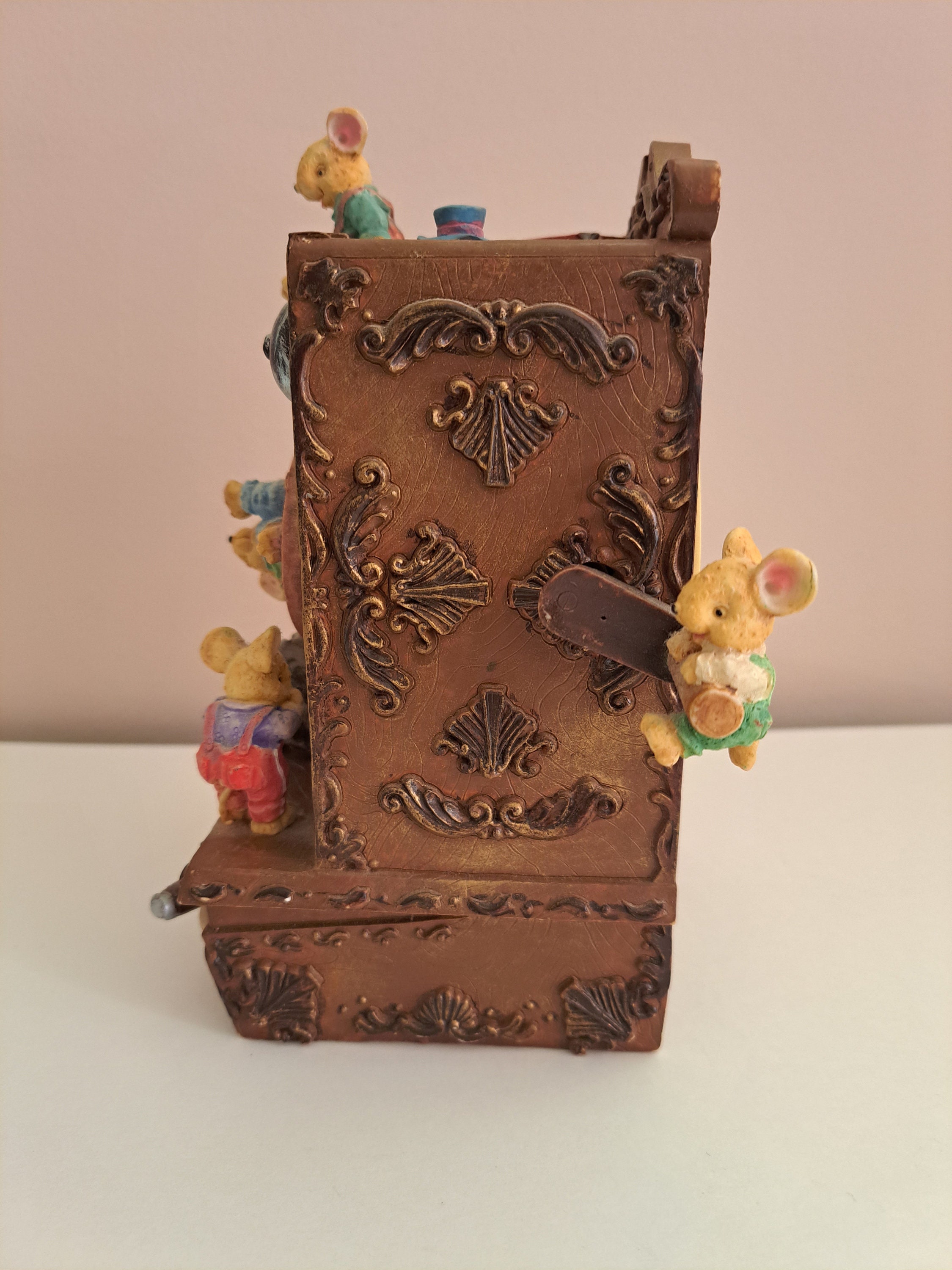 Vintage Telephone Music Box Animated Mice - Etsy