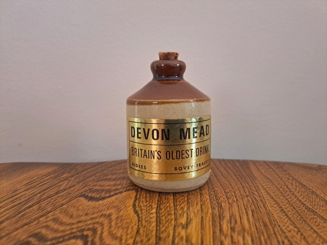 Vintage Devon Mead Miniature Stoneware Pottery Jug - Etsy