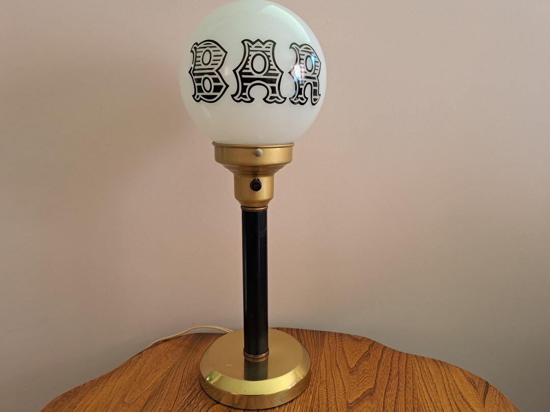 1970s Bar Light Globe Lamp - Etsy