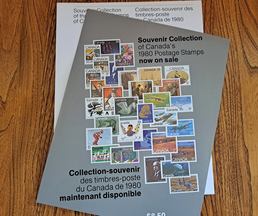1980 Souvenir Canadian Stamp Collection Vintage Canada - Etsy