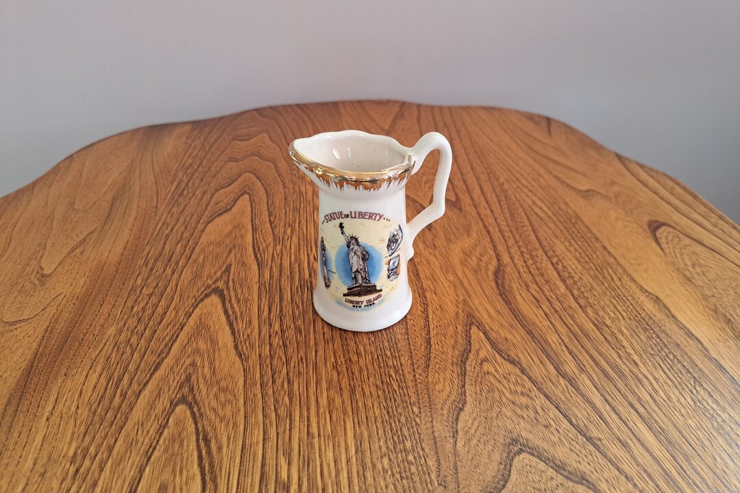 Vintage Ceramic Statue of Liberty Miniature Pitcher - Etsy