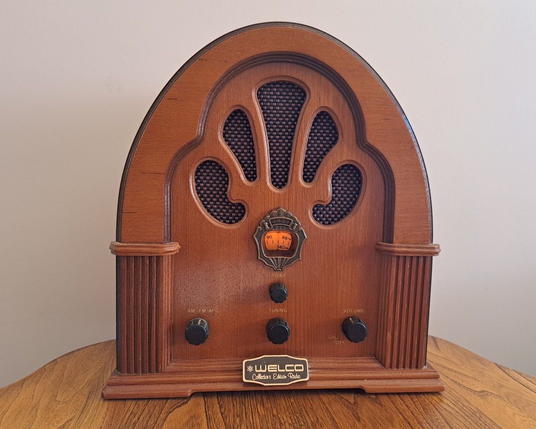 Vintage Welco Antique Replica 1988 Table Top AM/FM Radio - Etsy