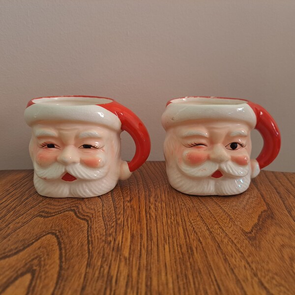 Vintage Santa Mugs - Etsy