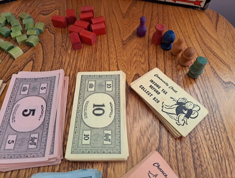 Vintage Monopoly 1936 Board Game Incomplete - Etsy