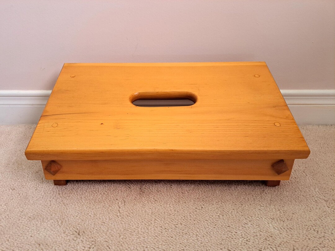 Vintage Wood Foot Rest for Under Desk - Etsy