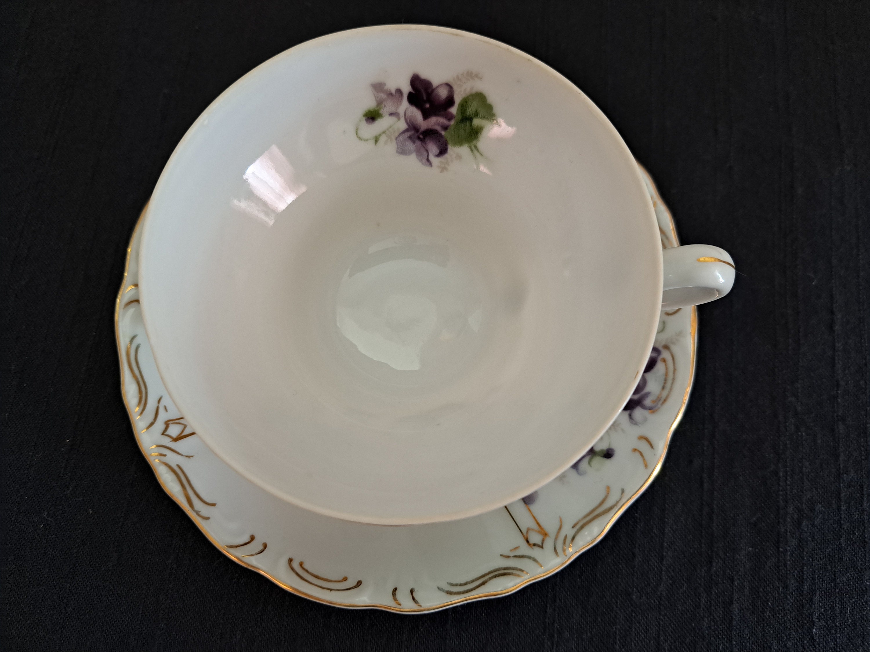 Vintage GC Japan Fine China Tea Cup & Saucer Set - Etsy