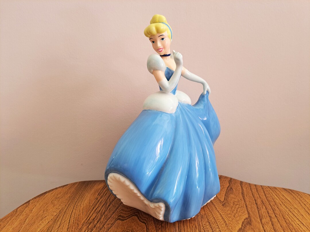Vintage Disney Cinderella Porcelain Coin Bank Figurine - Etsy