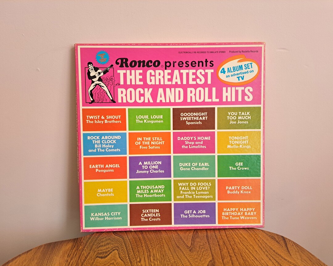 The Greatest Rock and Roll Hits Box Set 4 X Vinyl Record Album Set - Etsy