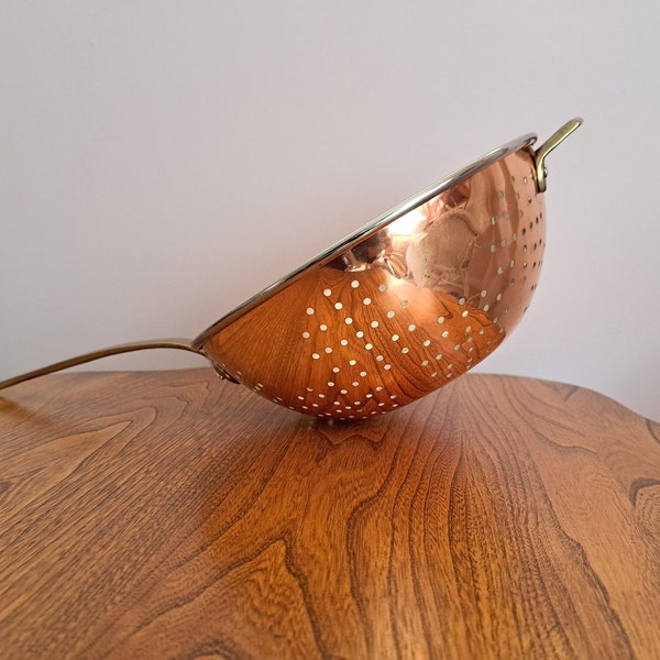 Copper Colander - Etsy